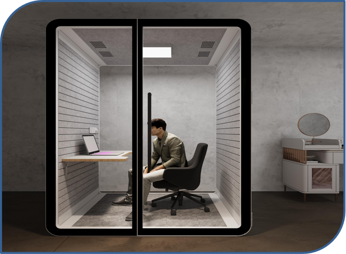 QboxBooth-Soundproof office pod – Acoustic Booth-Silent Pod